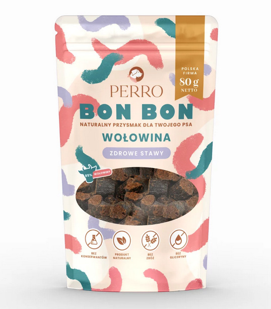 PERRO BON BON Wołowina - Zdrowe Stawy Przysmaki z dodatkiem funkcyjnym ...